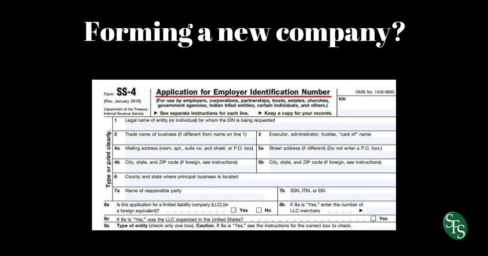 Forming New Companies - April 26, 2019 - SFS Tax & Accounting Services